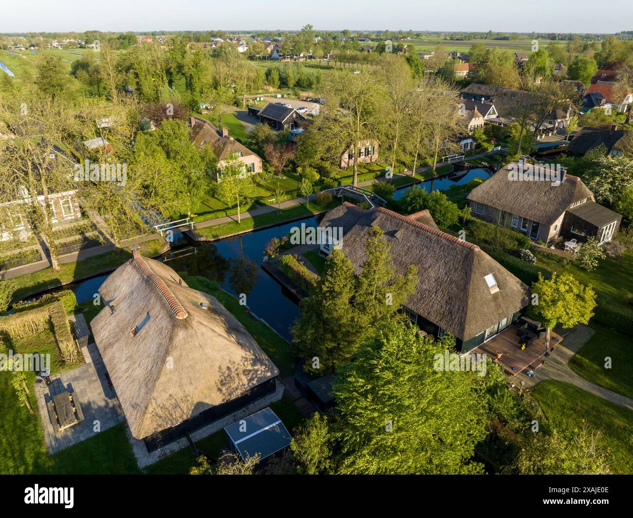 Aerial footage charming countryside village hi-res stock photography and images - Alamy