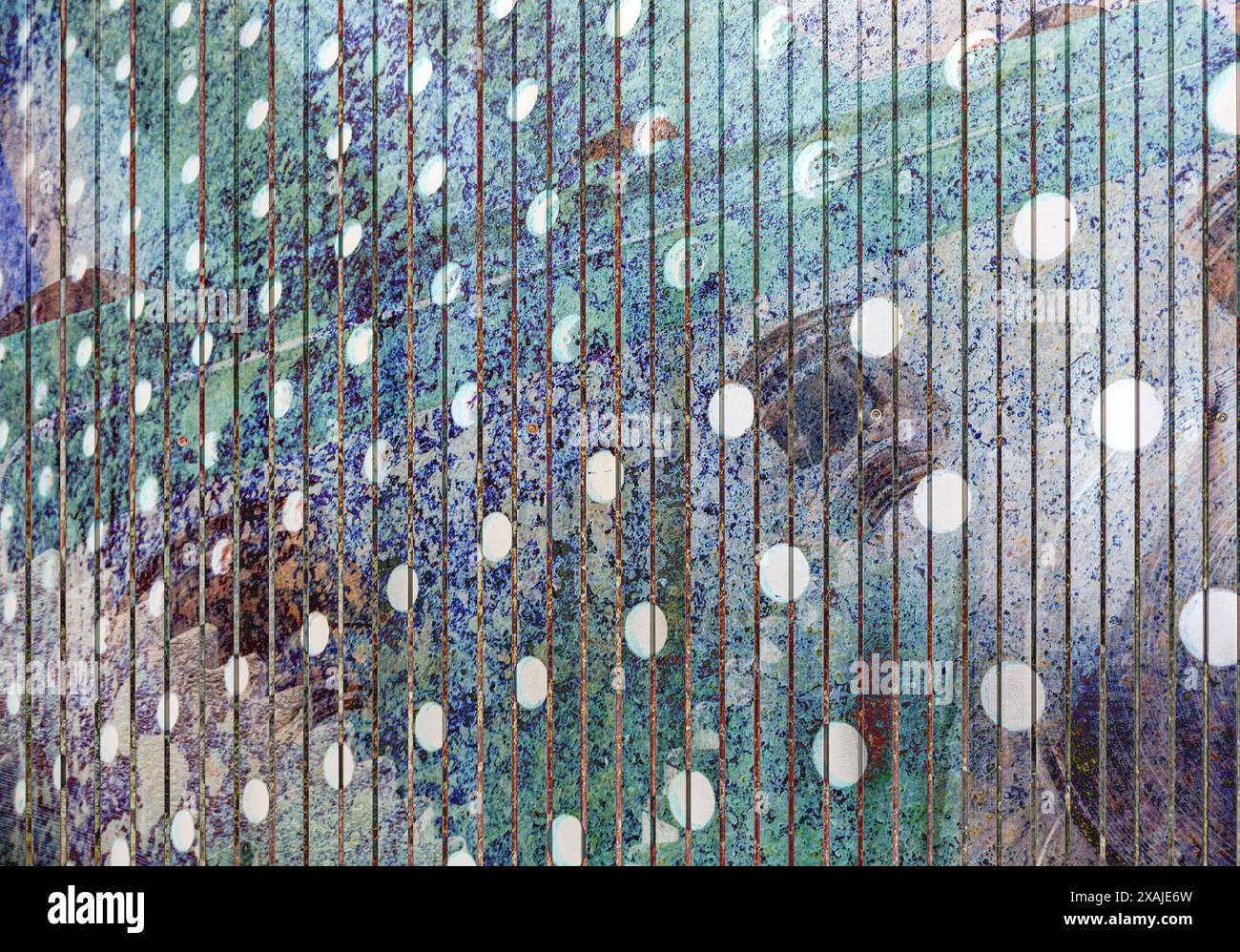 Perforated metal blue hole hi-res stock photography and images - Alamy