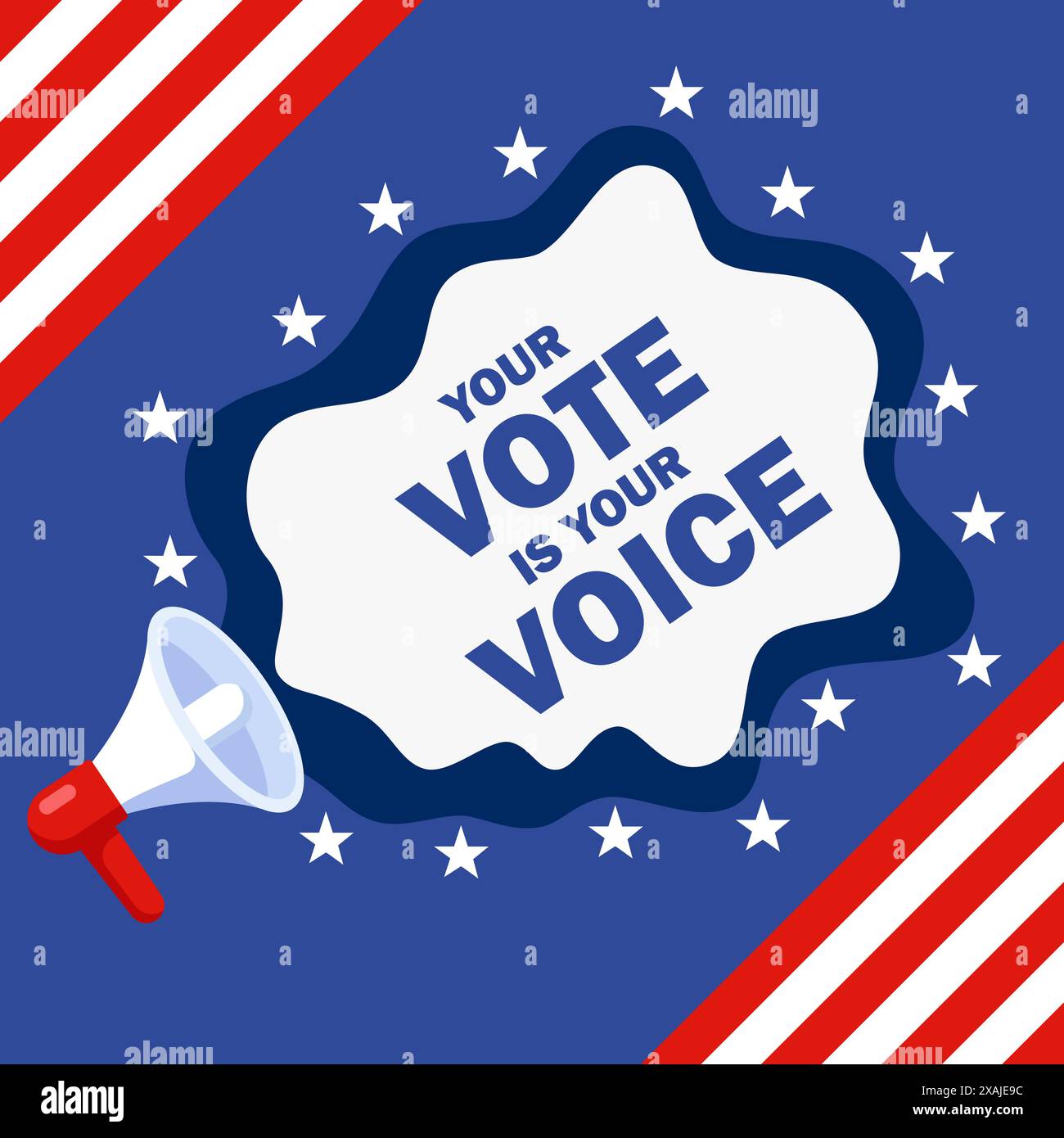 Go vote demonstration banner. Your vote is your voice. Election ...