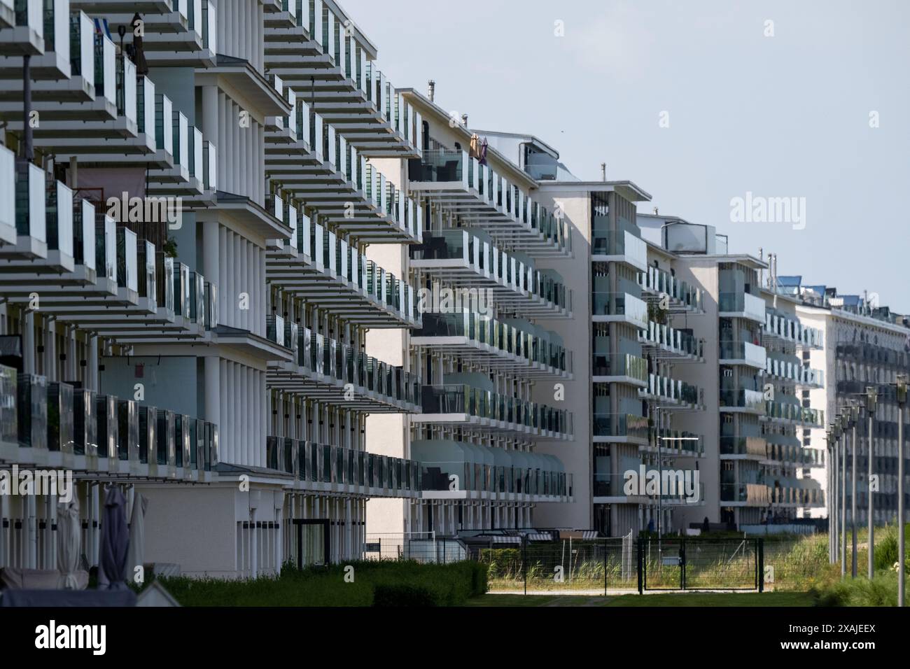 Prora, Germany. 05th June, 2024. View of blocks in the southern section ...