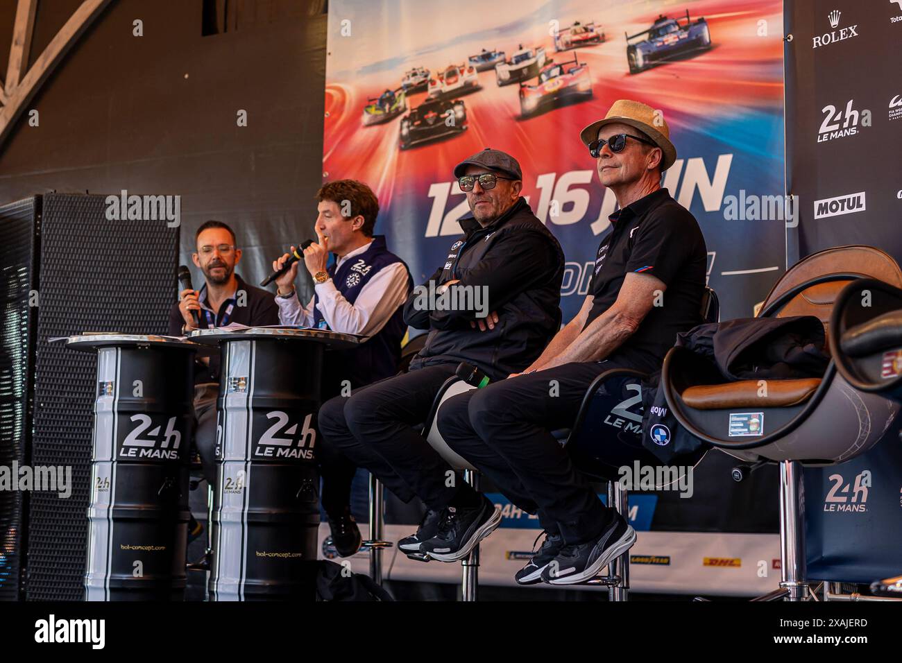 Le Mans, France. June 07 2024 Vincent Vosse (team principal and) and ...