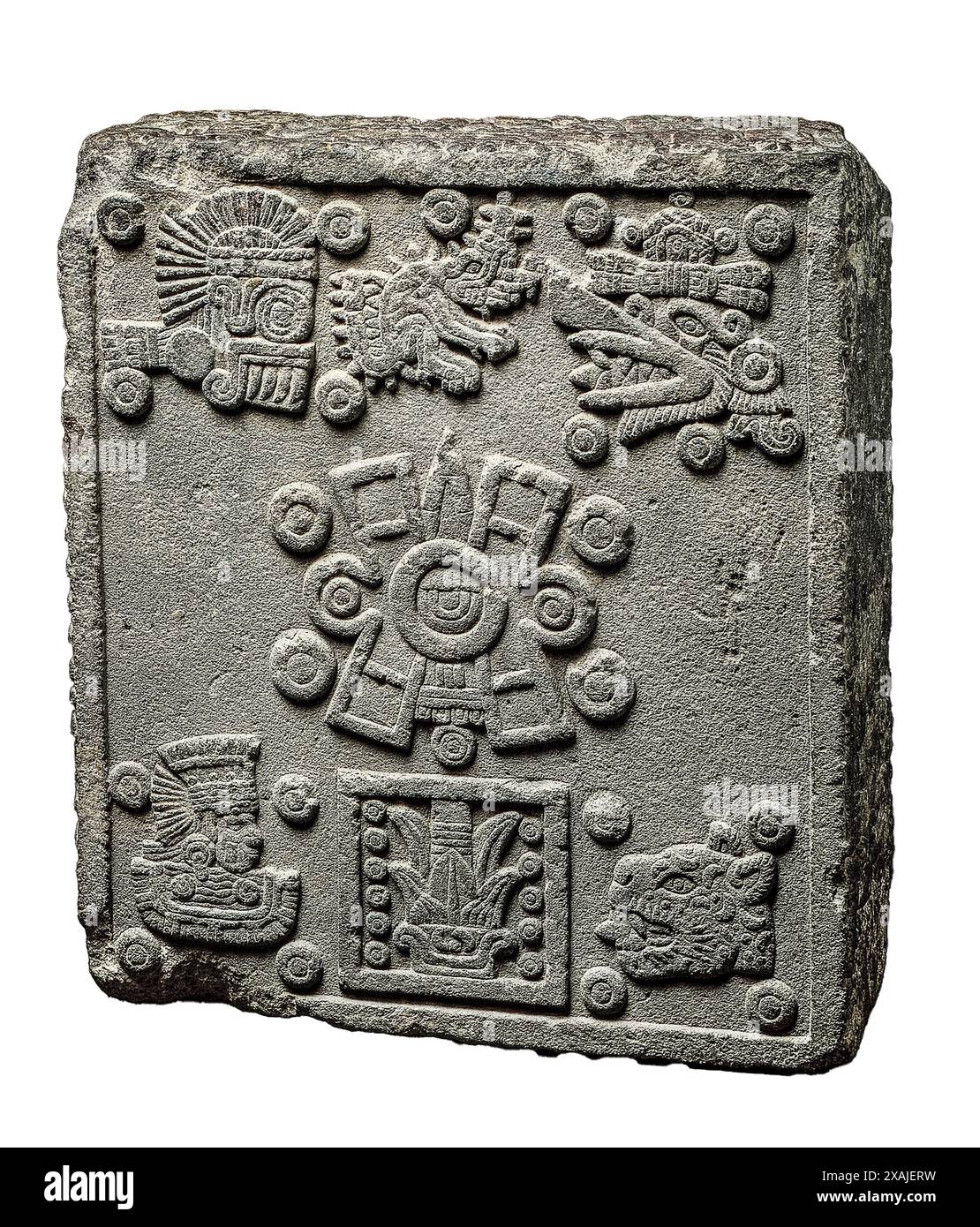 Coronation Stone of Motecuhzoma II (stone of the Five Suns) - Aztec ...