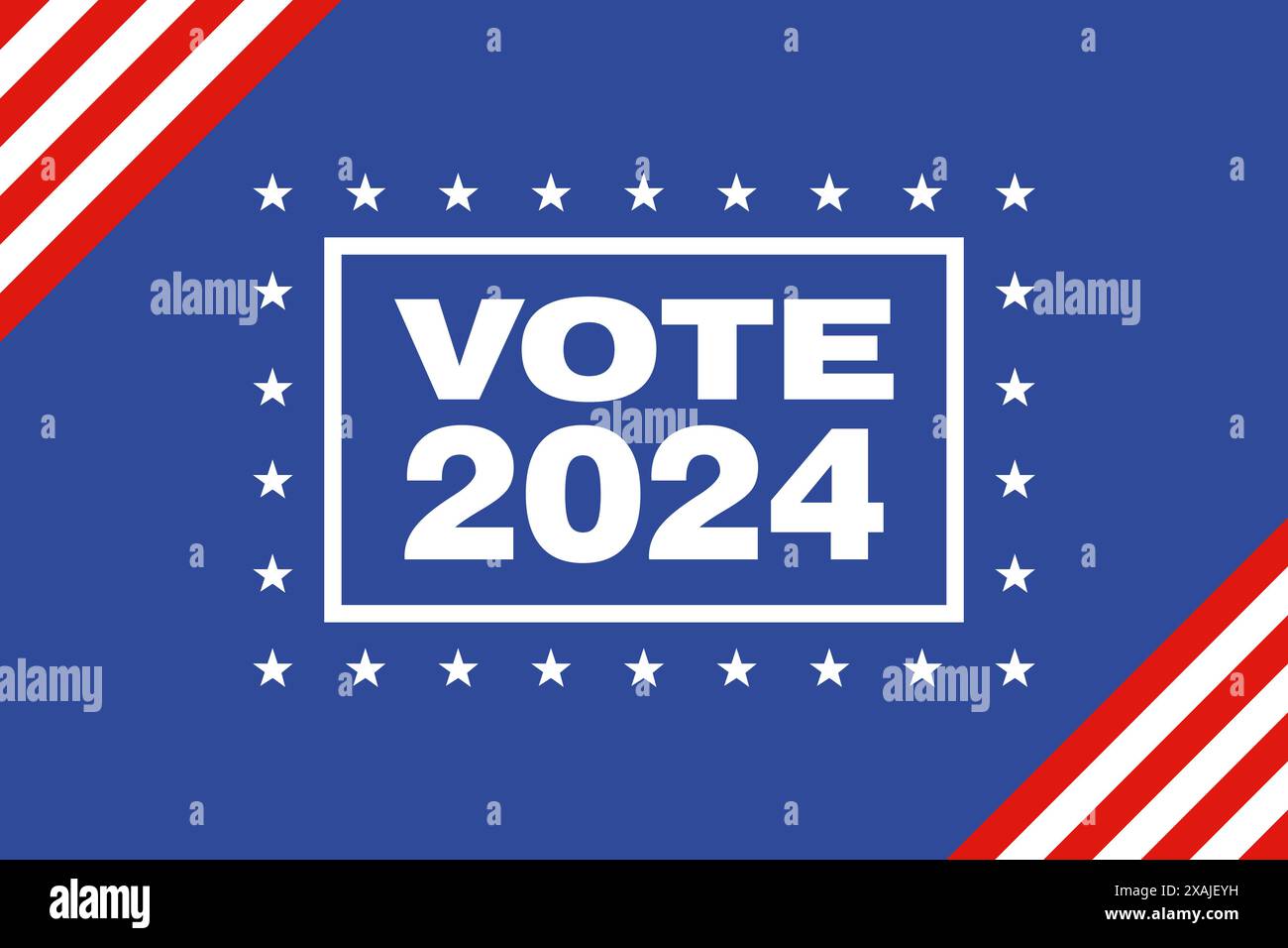 Vote 2024. USA Presidential Elections Event Banner, card, poster design ...