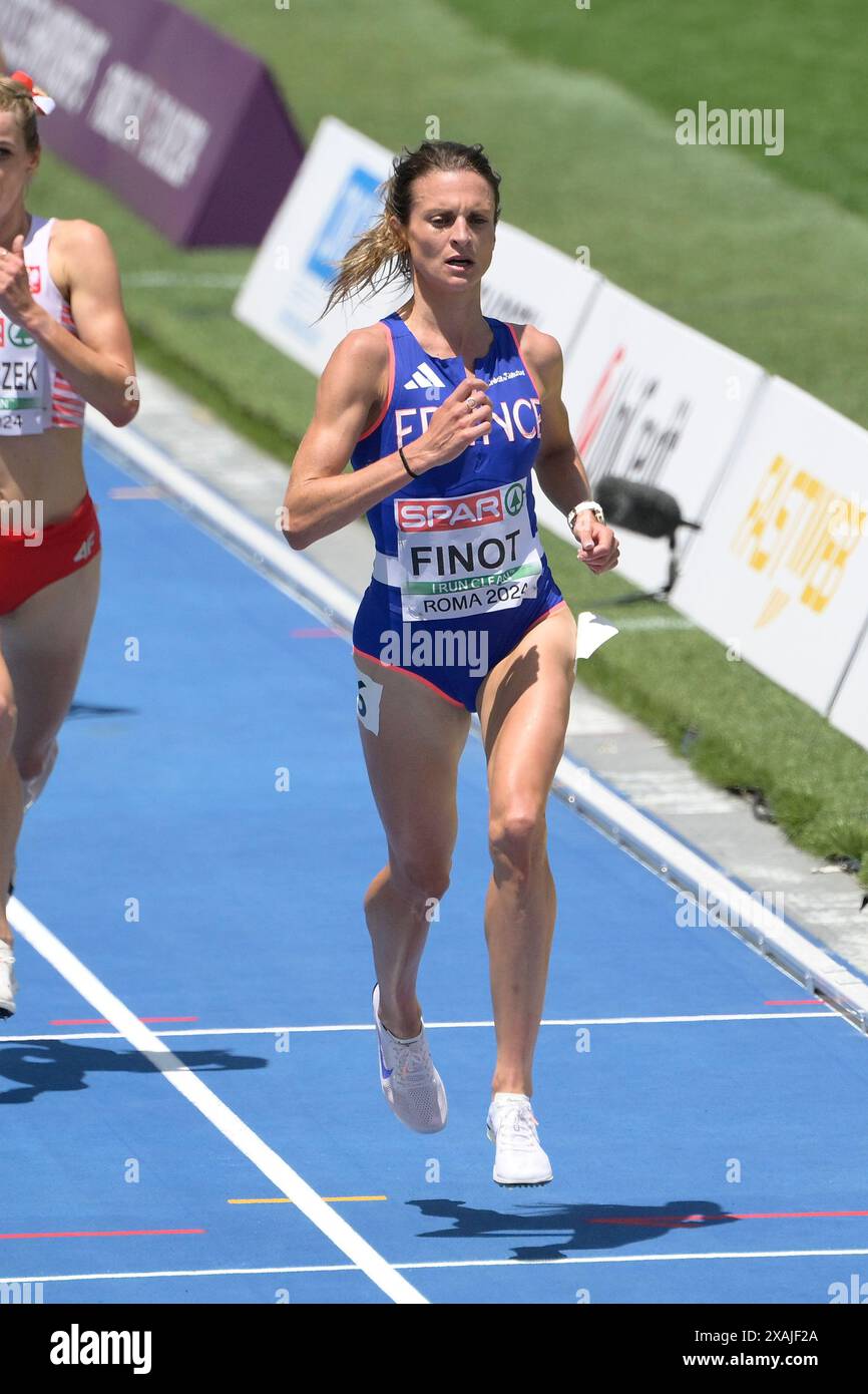 Roma, Italia. 07th June, 2024. France's Alice Finot competes 3000m ...