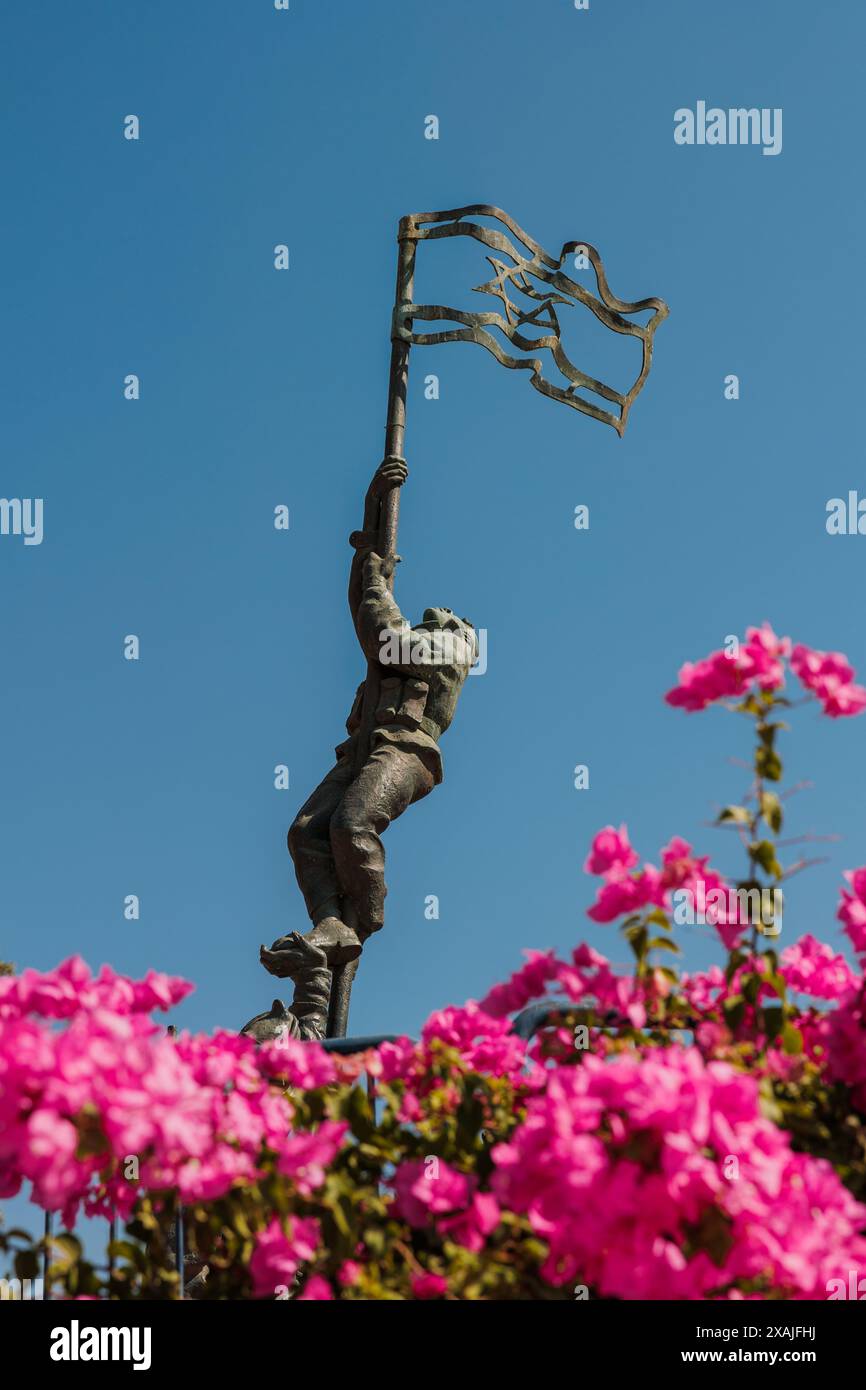 The monument is dedicated to Israel victory in the War for Independence ...