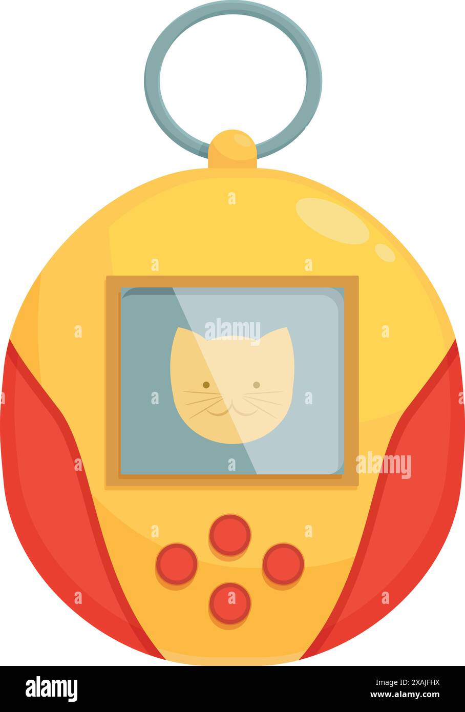 Virtual pet toy with a screen displaying a cute cat, perfect for ...
