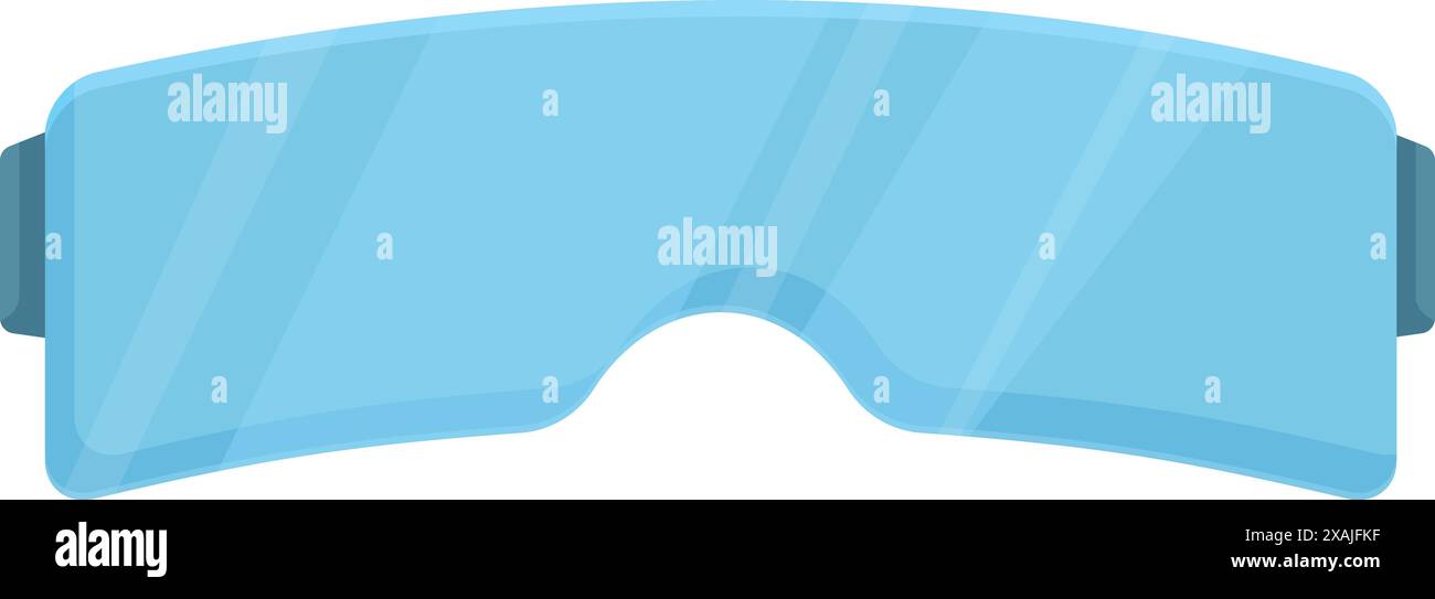 Blue virtual reality glasses creating an immersive digital environment ...