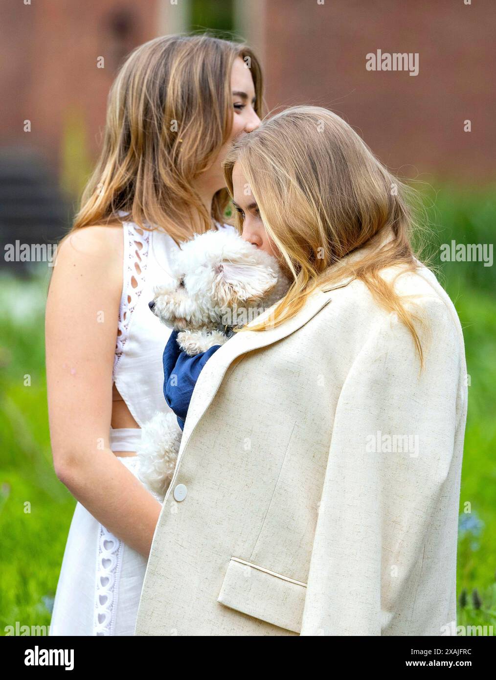 Princess Amalia and Princess Ariana of The Netherlands and dog Mambo at ...