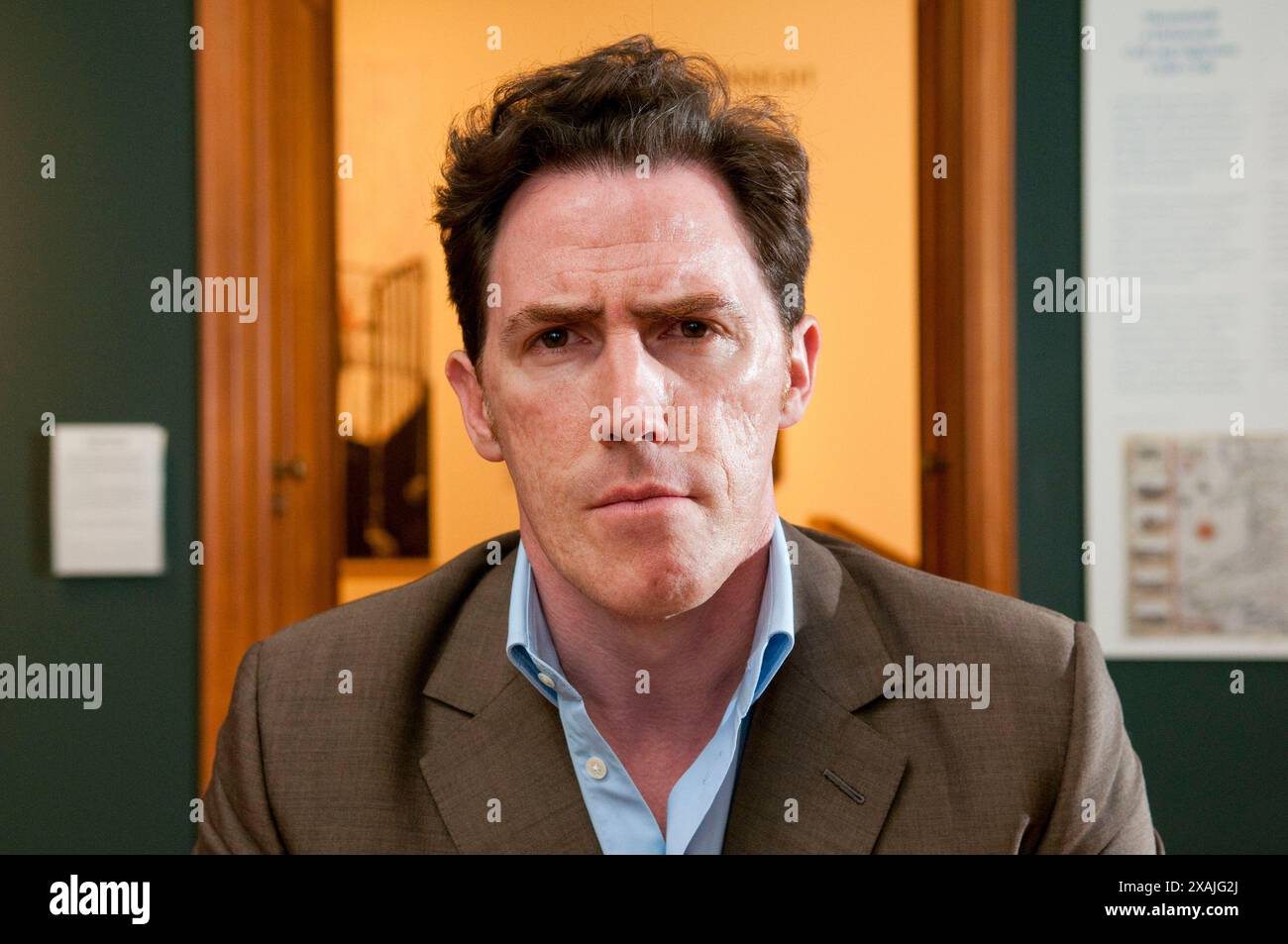 Welsh born actor, comedian and star of Television and film Rob Brydon ...