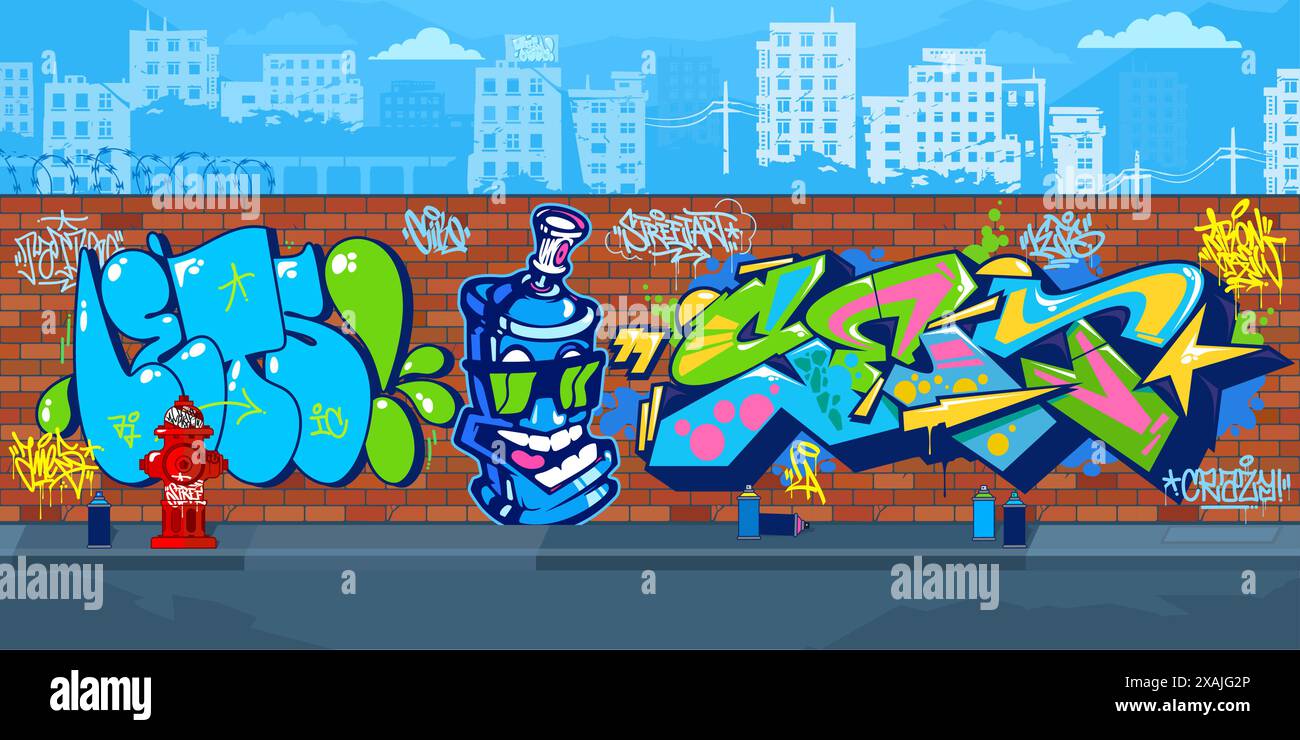 Graffity vector vectors hi-res stock photography and images - Alamy