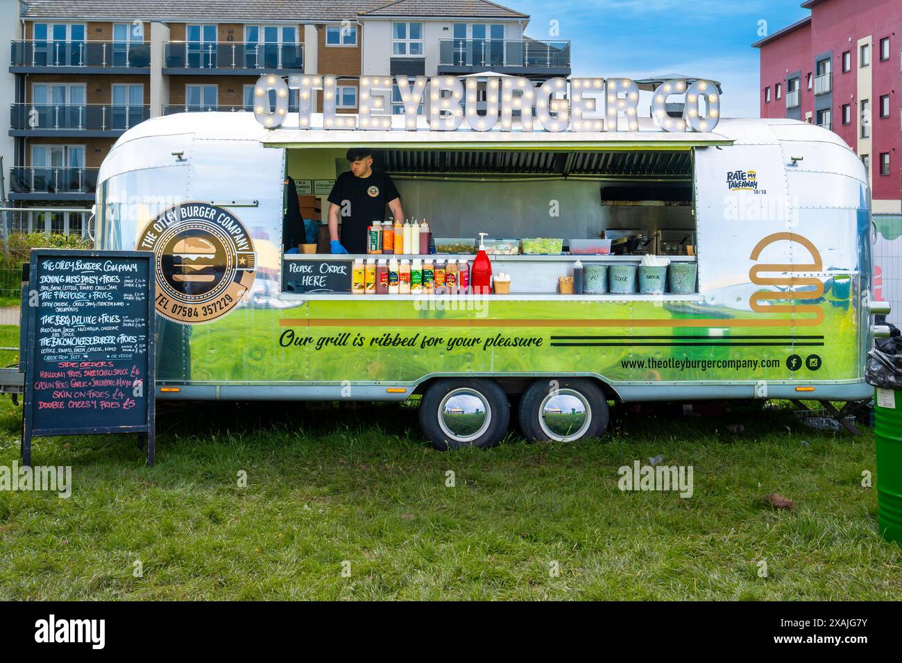 The Otley Burger Company food trailer at the Cornwall Street Food ...