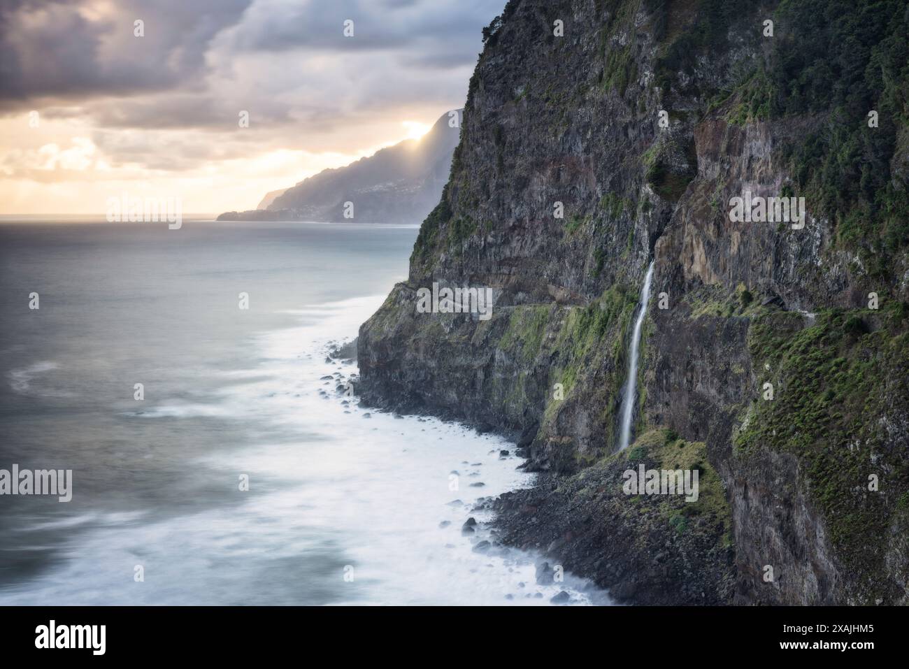 Aerial view small waterfall hi-res stock photography and images - Alamy