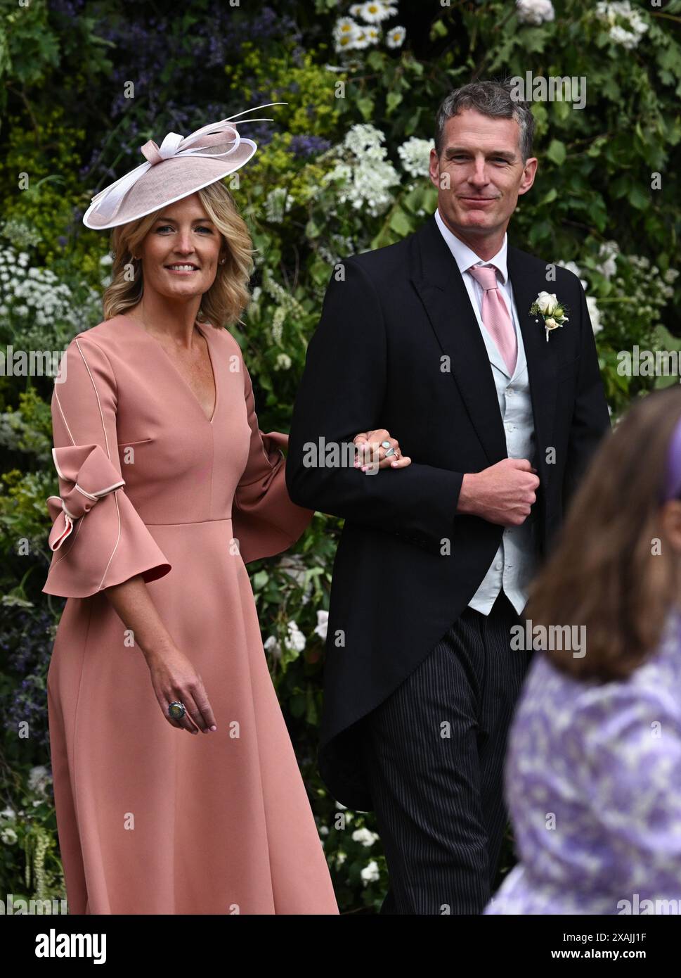 Chester, UK. June 7th, 2024. Lady Edwina Grosvenor and Dan Snow at the ...