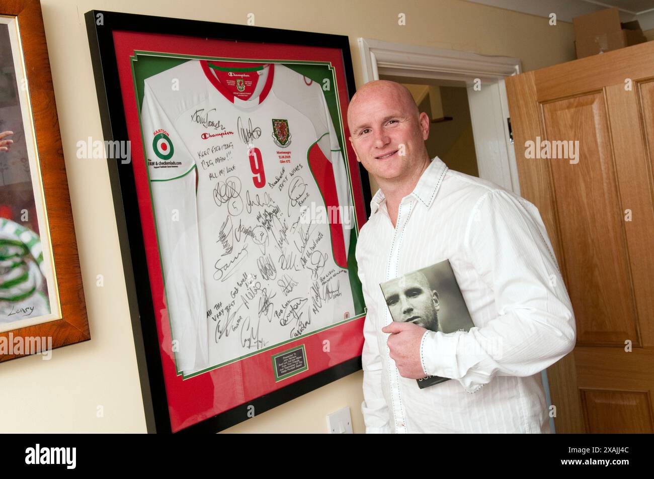 Former Celtic and Wales International footballer John Hartson with his ...