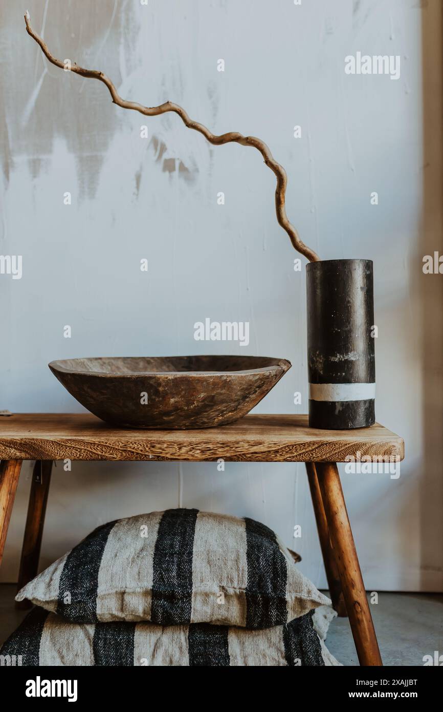 Wooden accents chair hi-res stock photography and images - Alamy