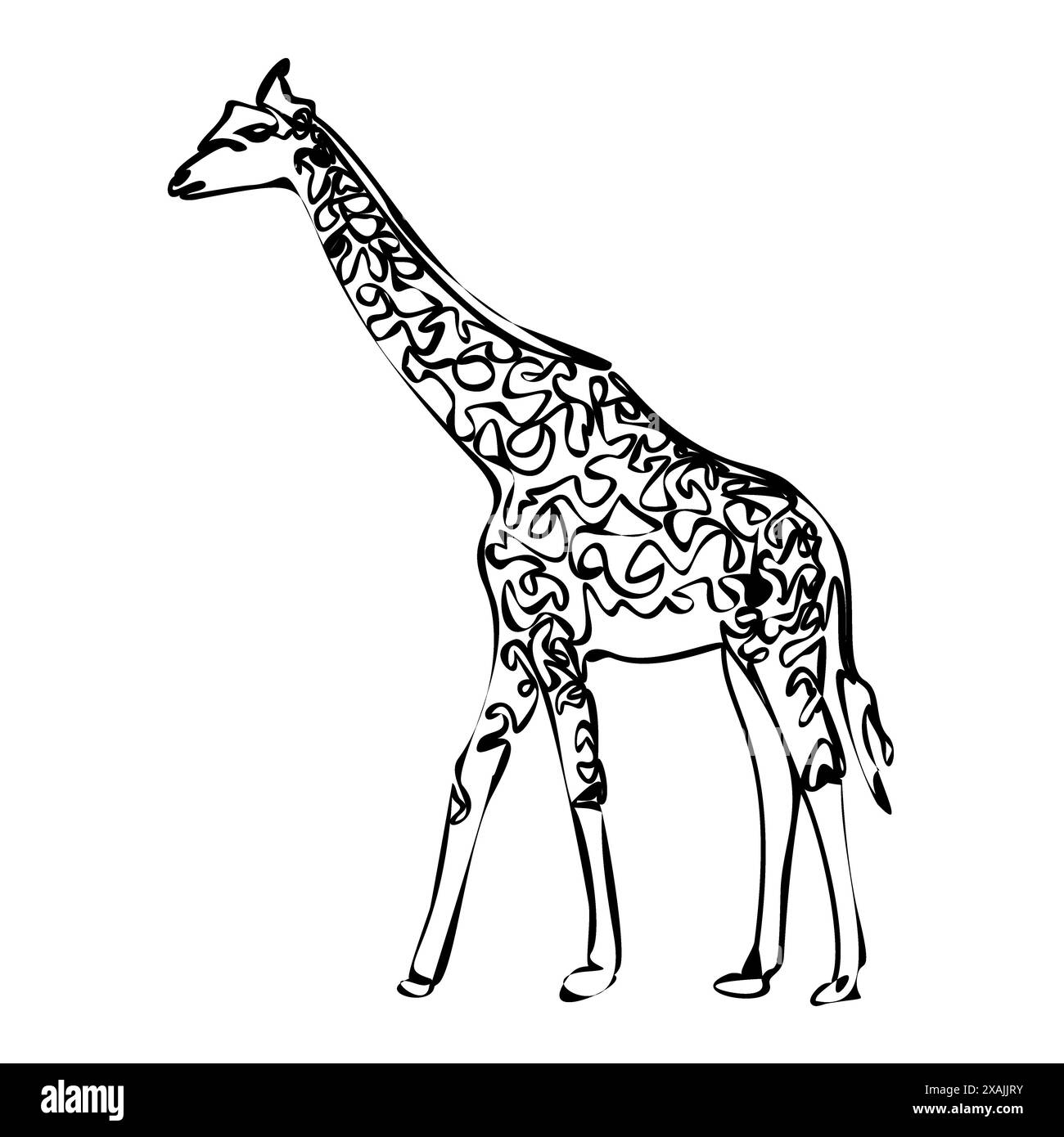 Giraffe creative Black and White Stock Photos & Images - Alamy