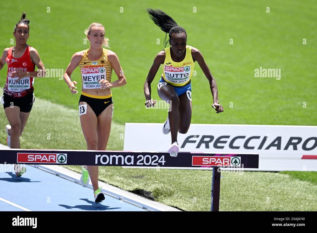 Rome, Italy. 07th June, 2024. Stella Rutto of Romania in action during ...