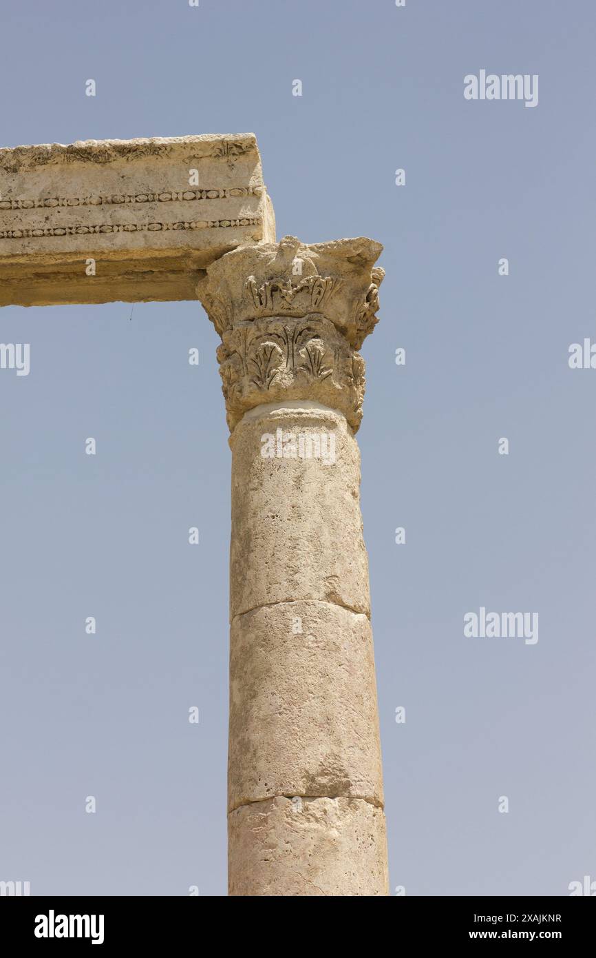 Ancient stone ruins stand in Middle East in pen skies Stock Photo - Alamy