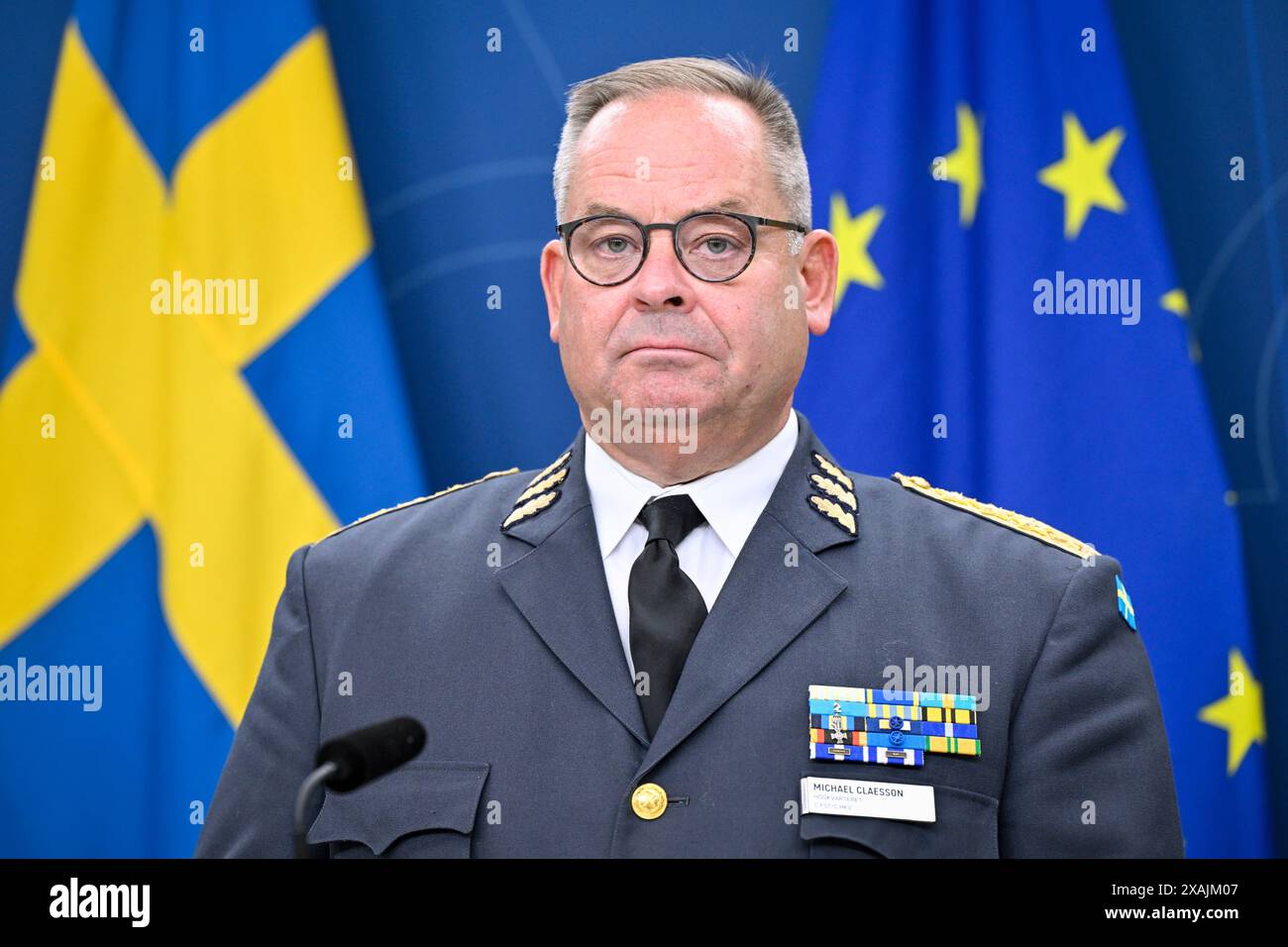 STOCKHOLM, SWEDEN 20240607Lieutenant General Michael Claesson is ...