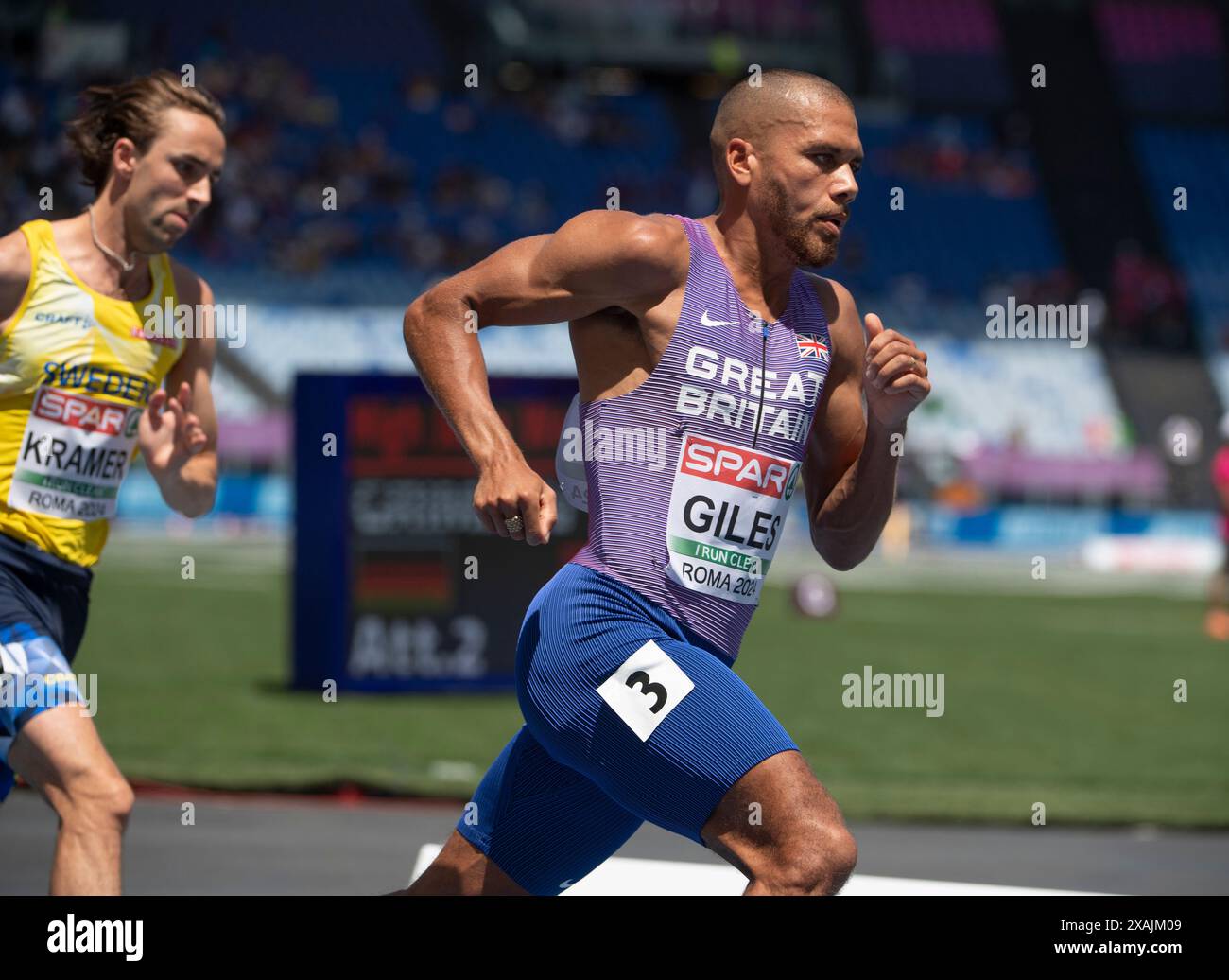 Elliot Giles of Great Britain competing in the men’s 800m at the ...