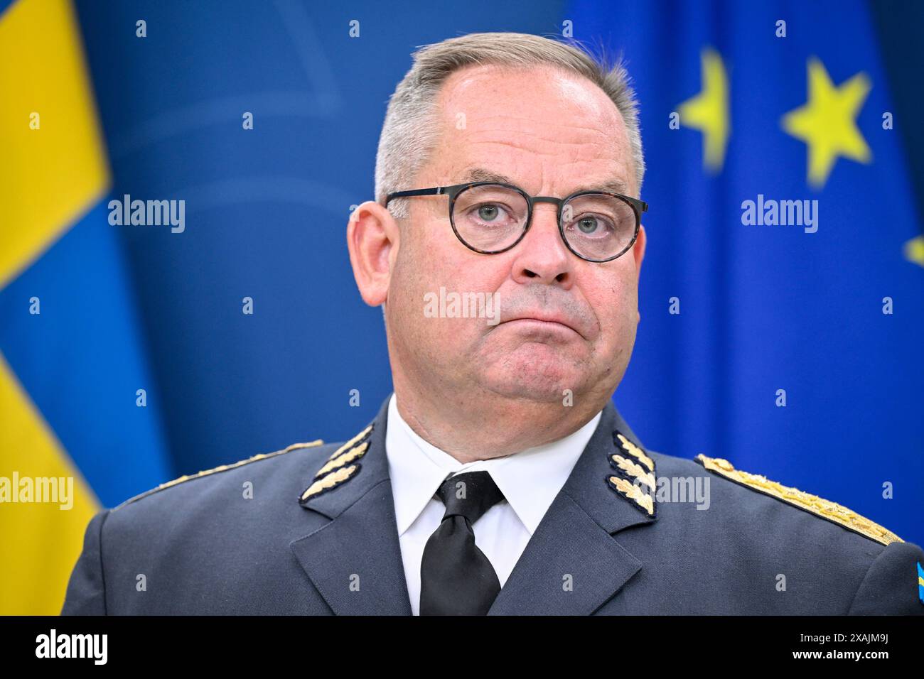 STOCKHOLM, SWEDEN 20240607Lieutenant General Michael Claesson is ...