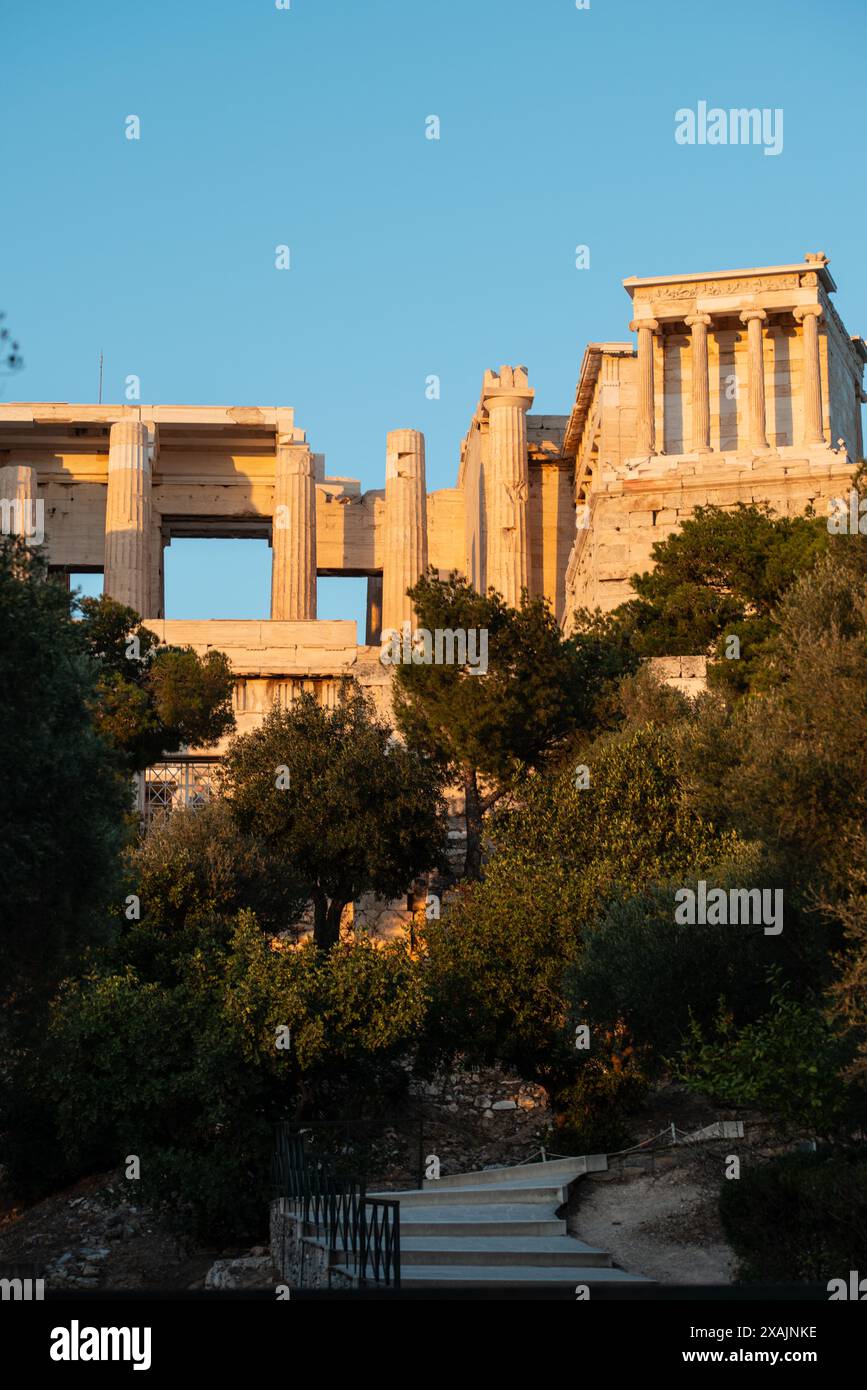Acropolis at sunset, Athens, Greece Stock Photo - Alamy