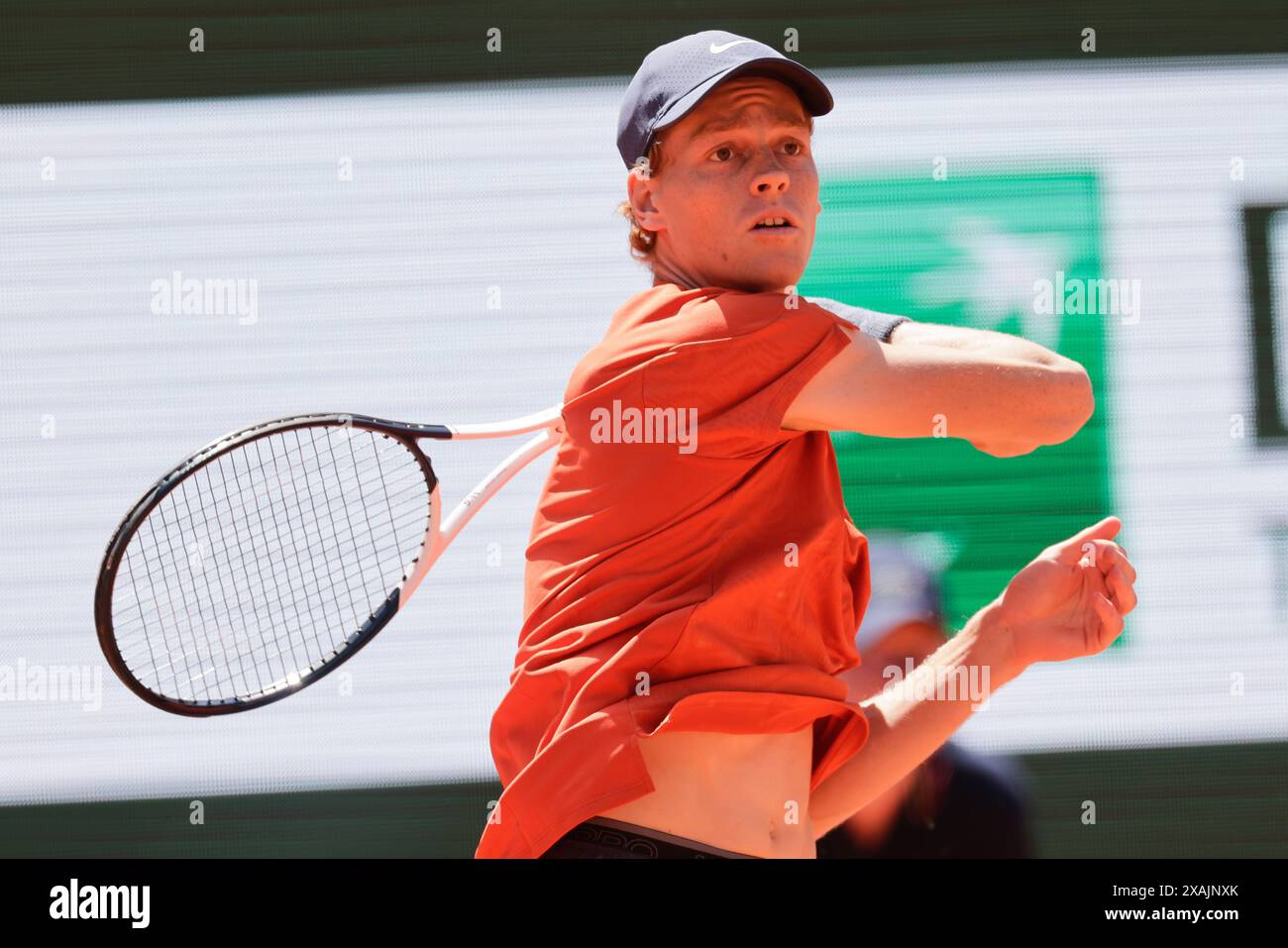 Paris, France. 7th June, 2024. Tennis player Yannik Sinner from Italy ...