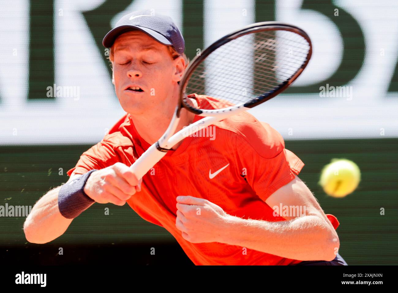 Paris, France. 7th June, 2024. Tennis player Yannik Sinner from Italy ...