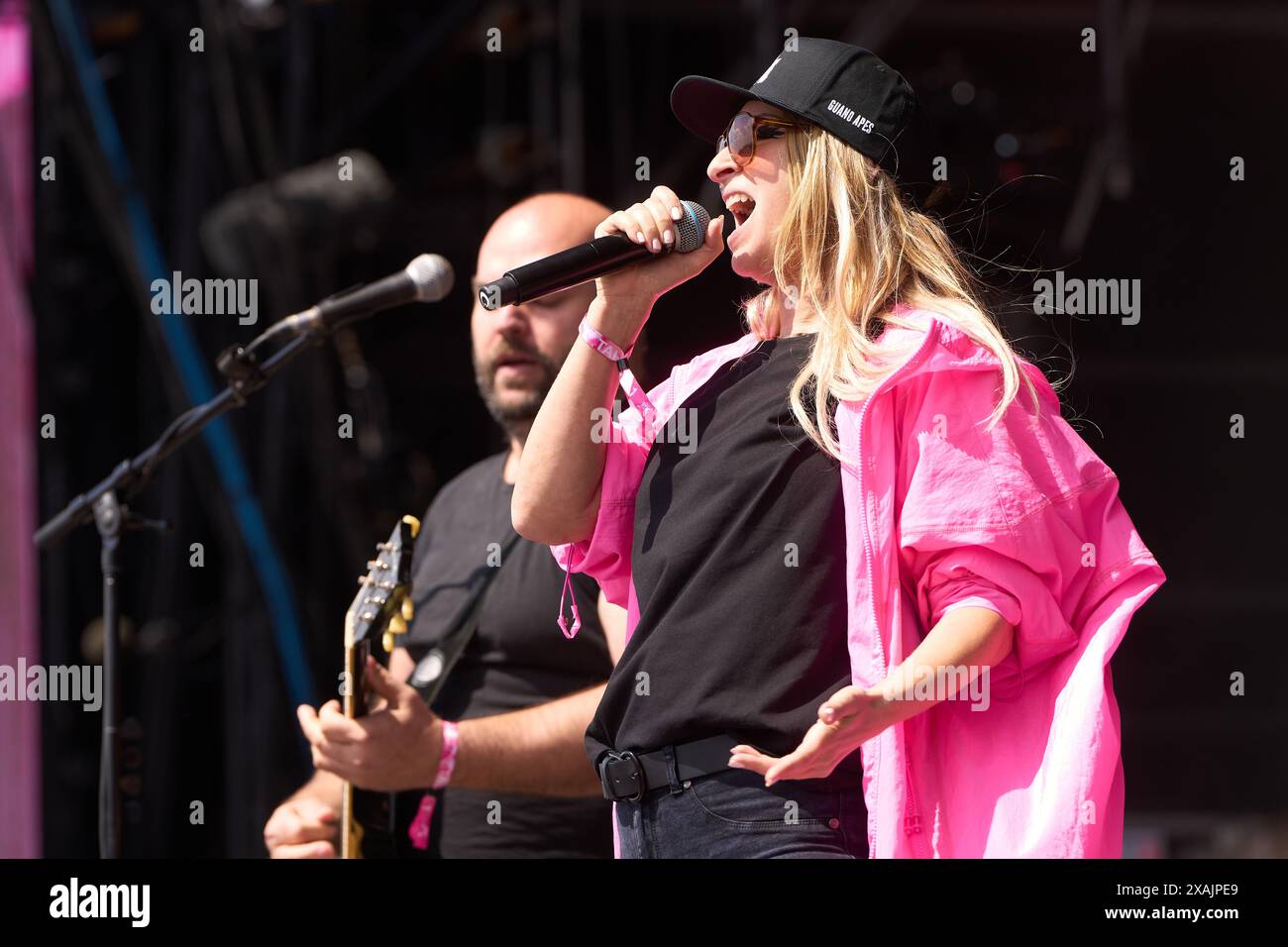 07 June 2024, Rhineland-Palatinate, Nürburg: Sandra Nasi·, singer of ...