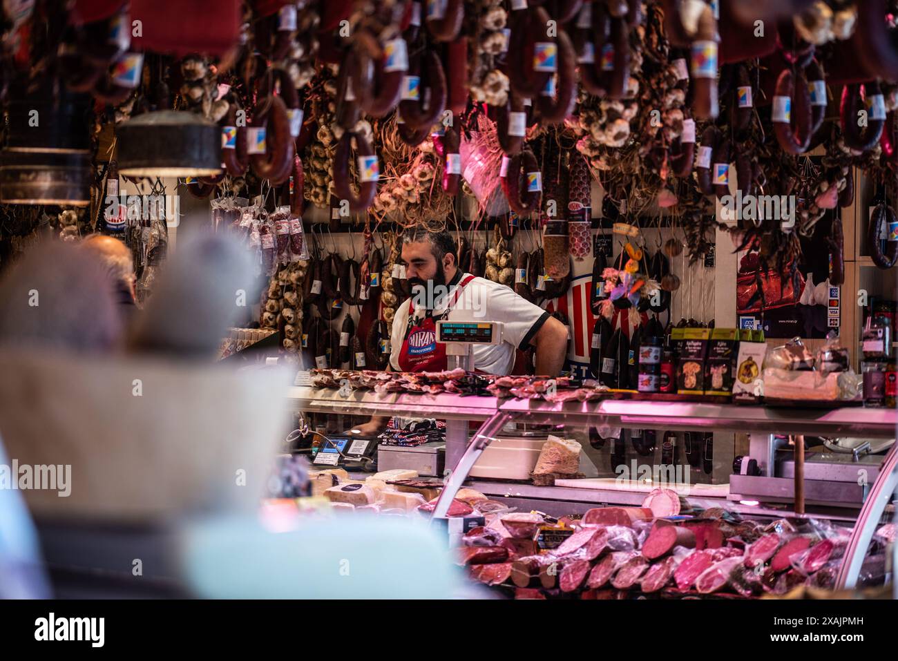 Athens central Market, Greece Stock Photo - Alamy