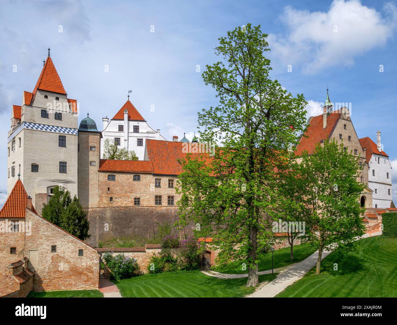 Historic Trausnitz Castle in Landshut, Lower Bavaria, Bavaria, Germany ...