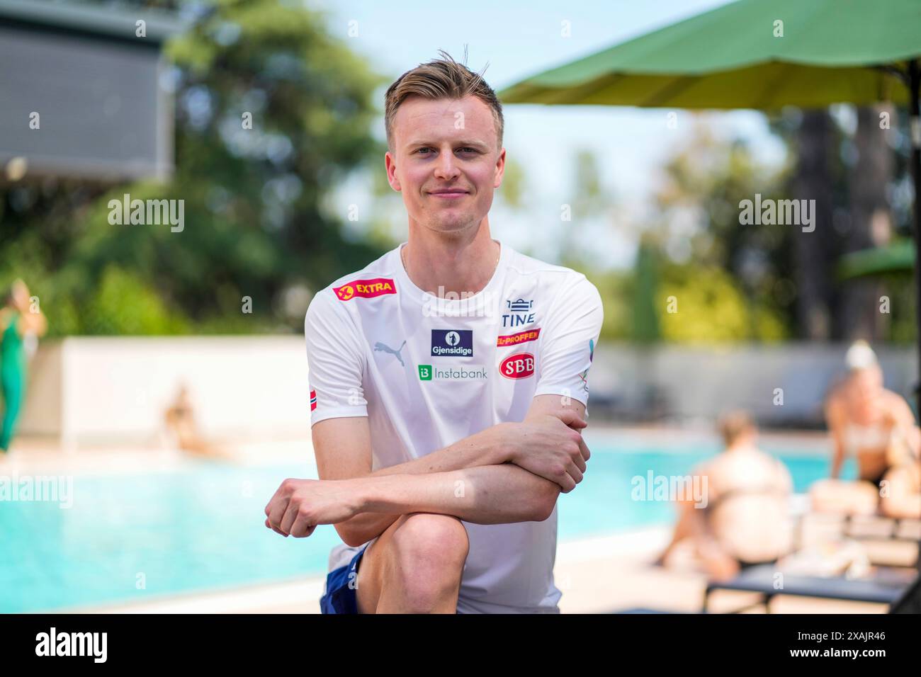 Rome, Italy 20240607. Press meeting with Narve Gilje Nordaas at a hotel ...