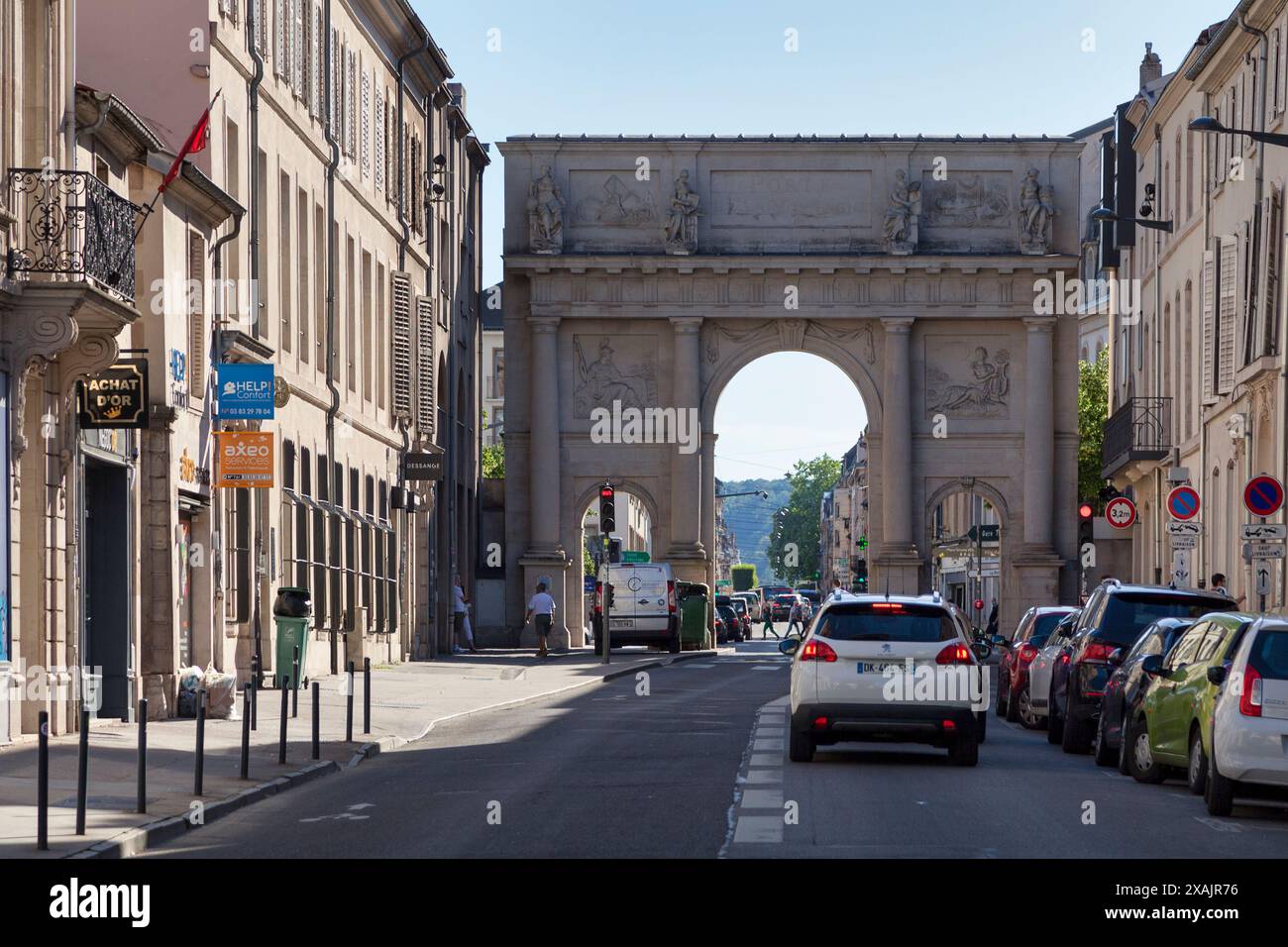 Nancy, France - June 24 2020: The Porte Stanislas is a city gate built ...
