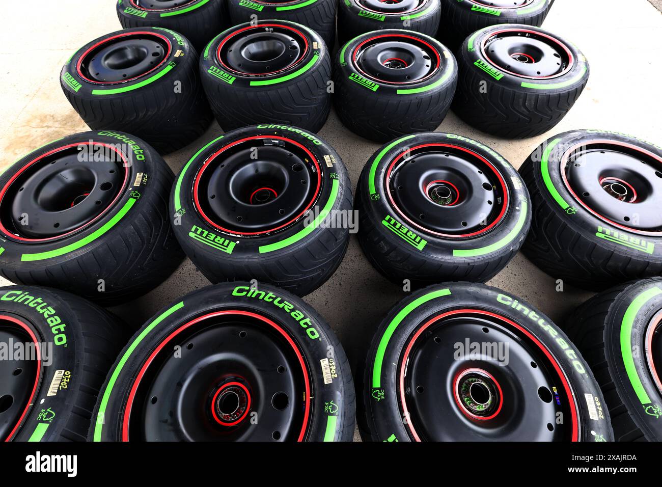 Montreal, Canada. 06th June, 2024. Pirelli intermediate tyres. Formula ...