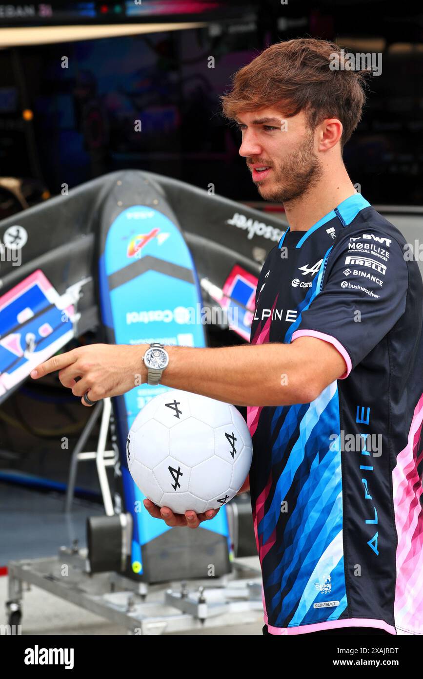 Montreal, Canada. 06th June, 2024. Pierre Gasly (FRA) Alpine F1 Team ...