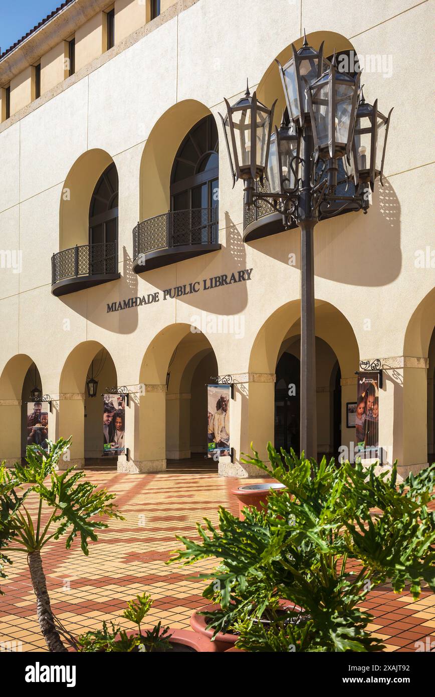 Miami Dade Public Library System, Miami, Florida, USA Stock Photo - Alamy