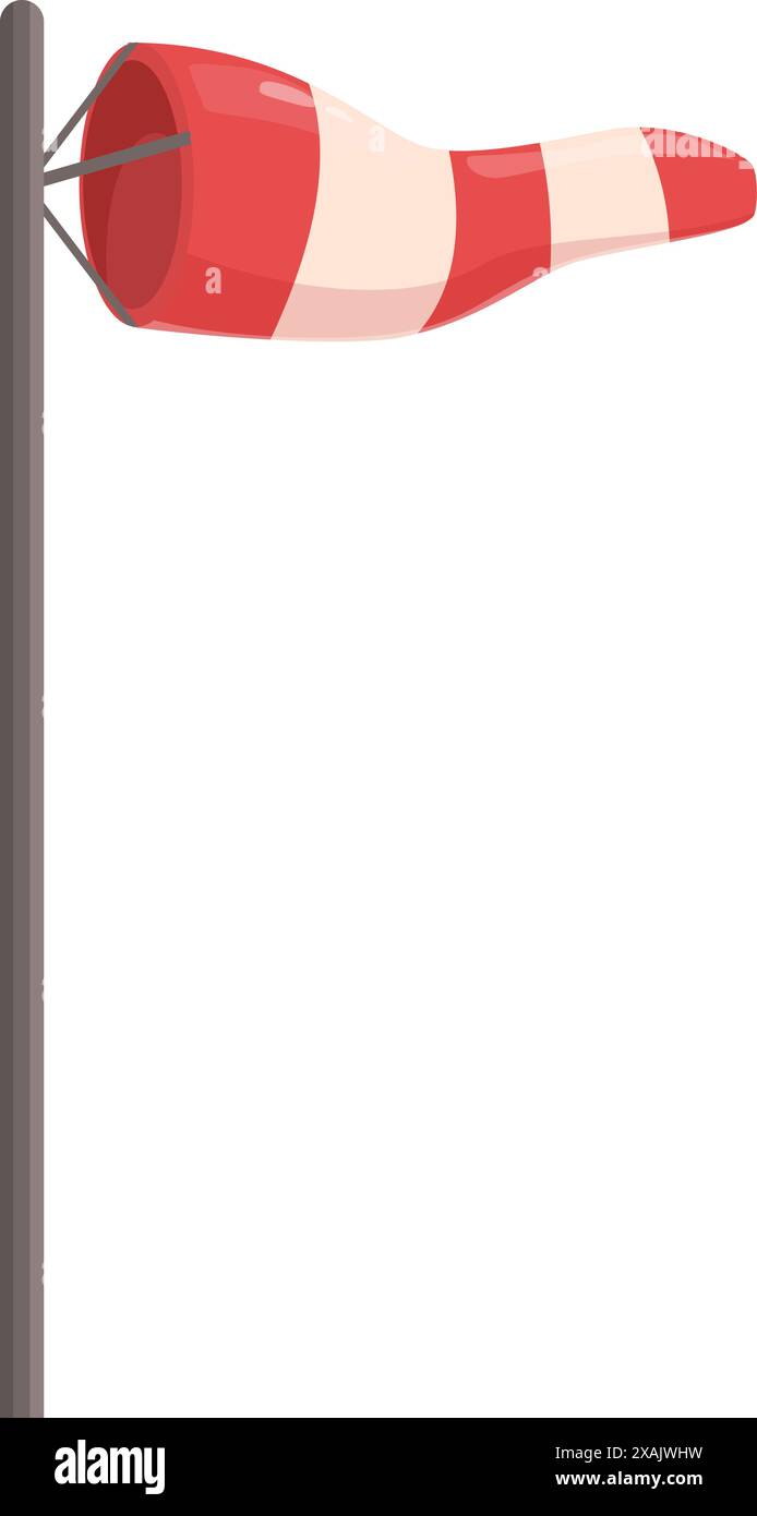 Red white wind cone Stock Vector Images - Alamy