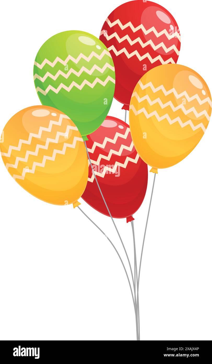 Happy birthday on balloons floating Stock Vector Images - Alamy