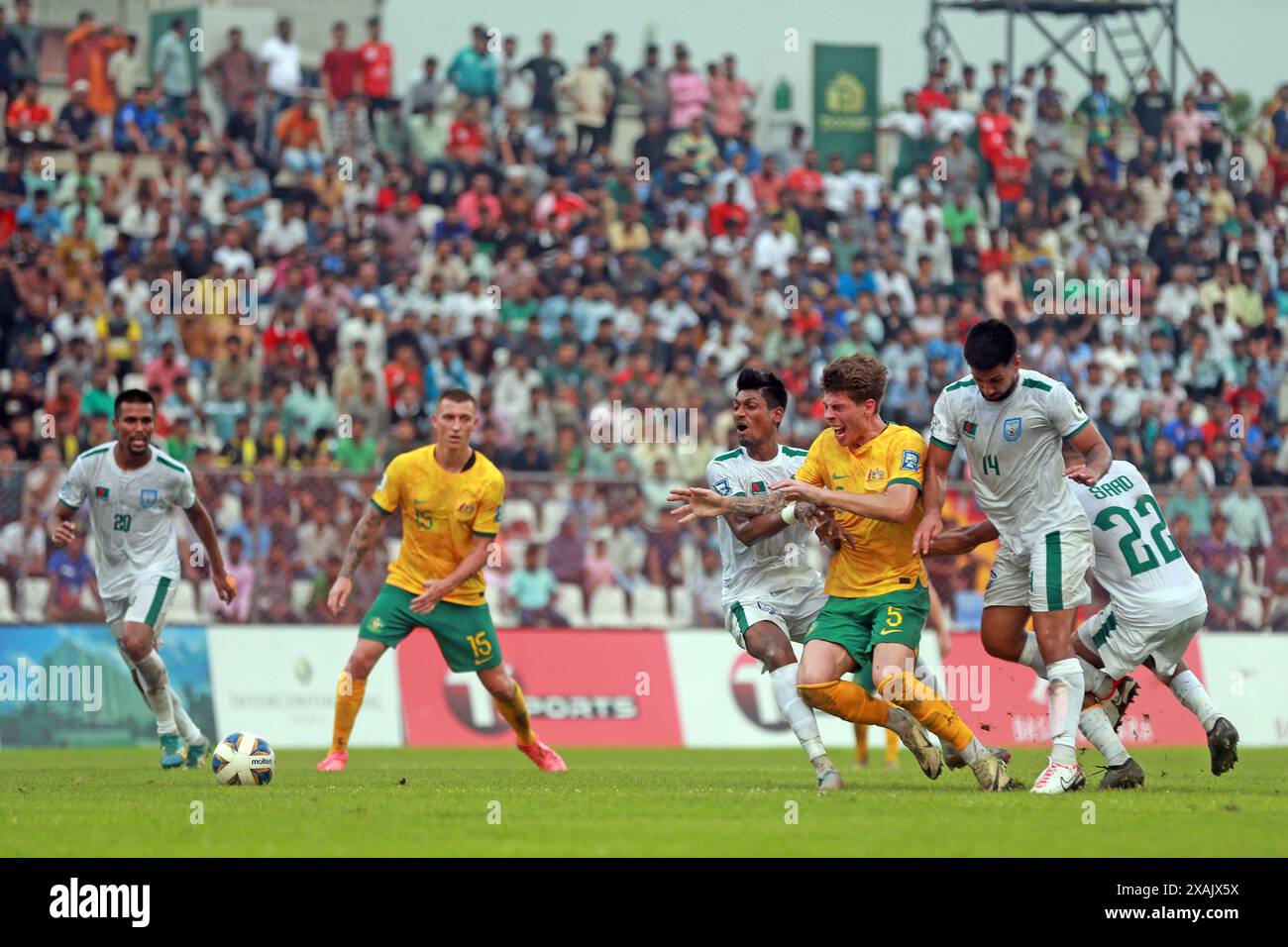 Bangladesh-Australia second leg match of the FIFA World Cup Qualifiers ...