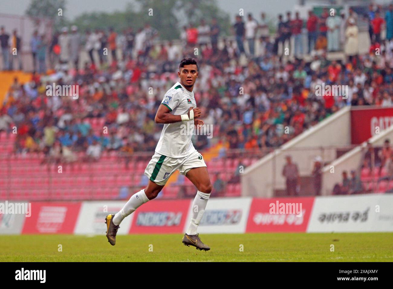 Bangladeshi midfielder Jamal Bhuyan during their second leg match of ...