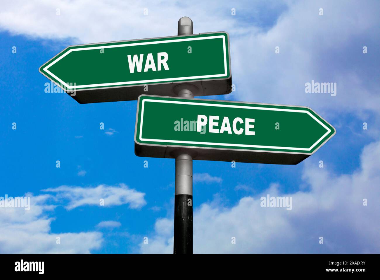 Two direction signs war hi-res stock photography and images - Alamy
