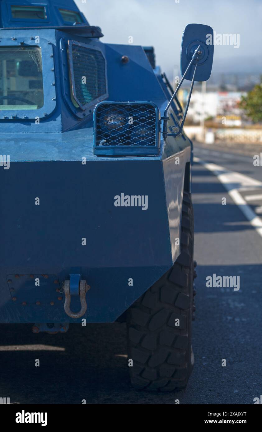 Armored vehicle from the Groupement Blindé de Gendarmerie Mobile (GBGM ...