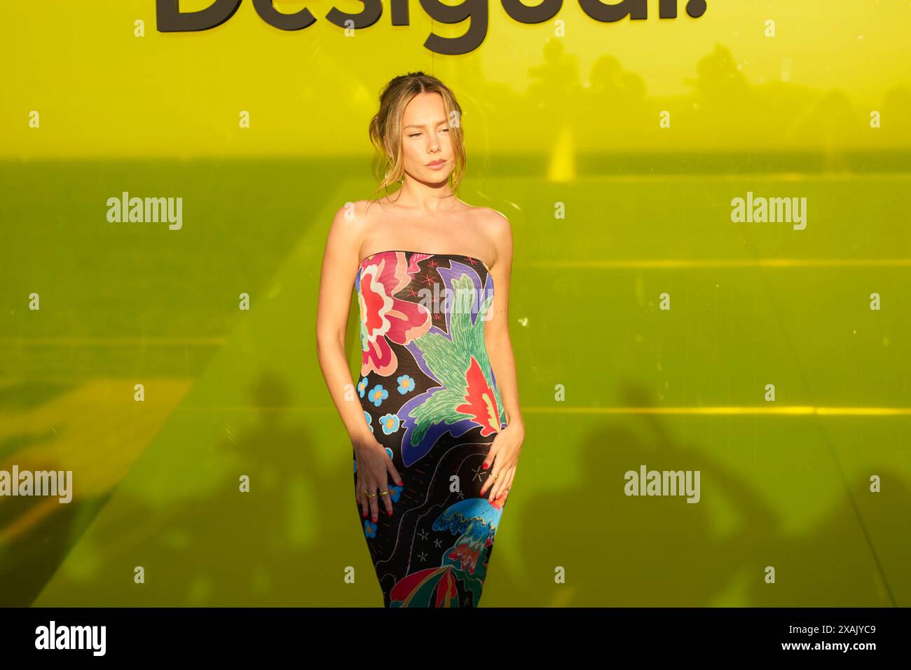 Barcelona. Spain. 20240607, Ester Exposito attends the photocall of the Desigual Fashion Show ...