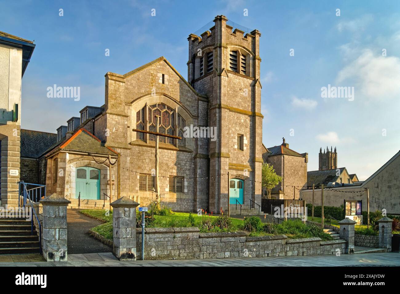 UK, Cornwall, Newquay, Wave House Church and Parish Church of St ...