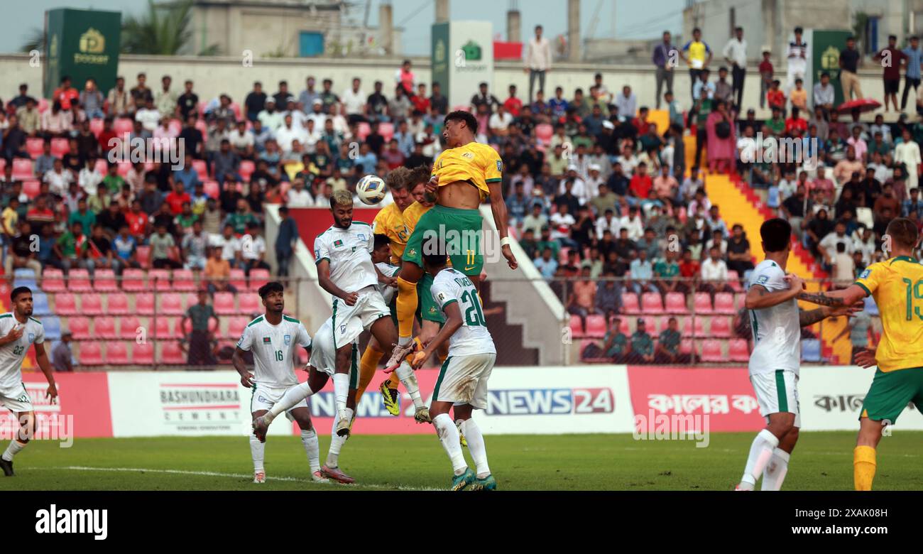 Bangladesh-Australia second leg match of the FIFA World Cup Qualifiers ...
