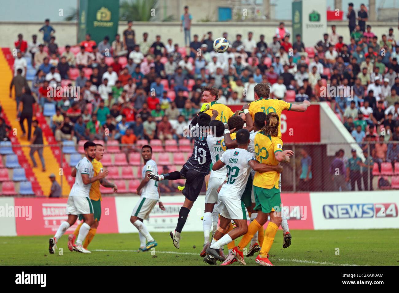 Bangladesh-Australia second leg match of the FIFA World Cup Qualifiers ...