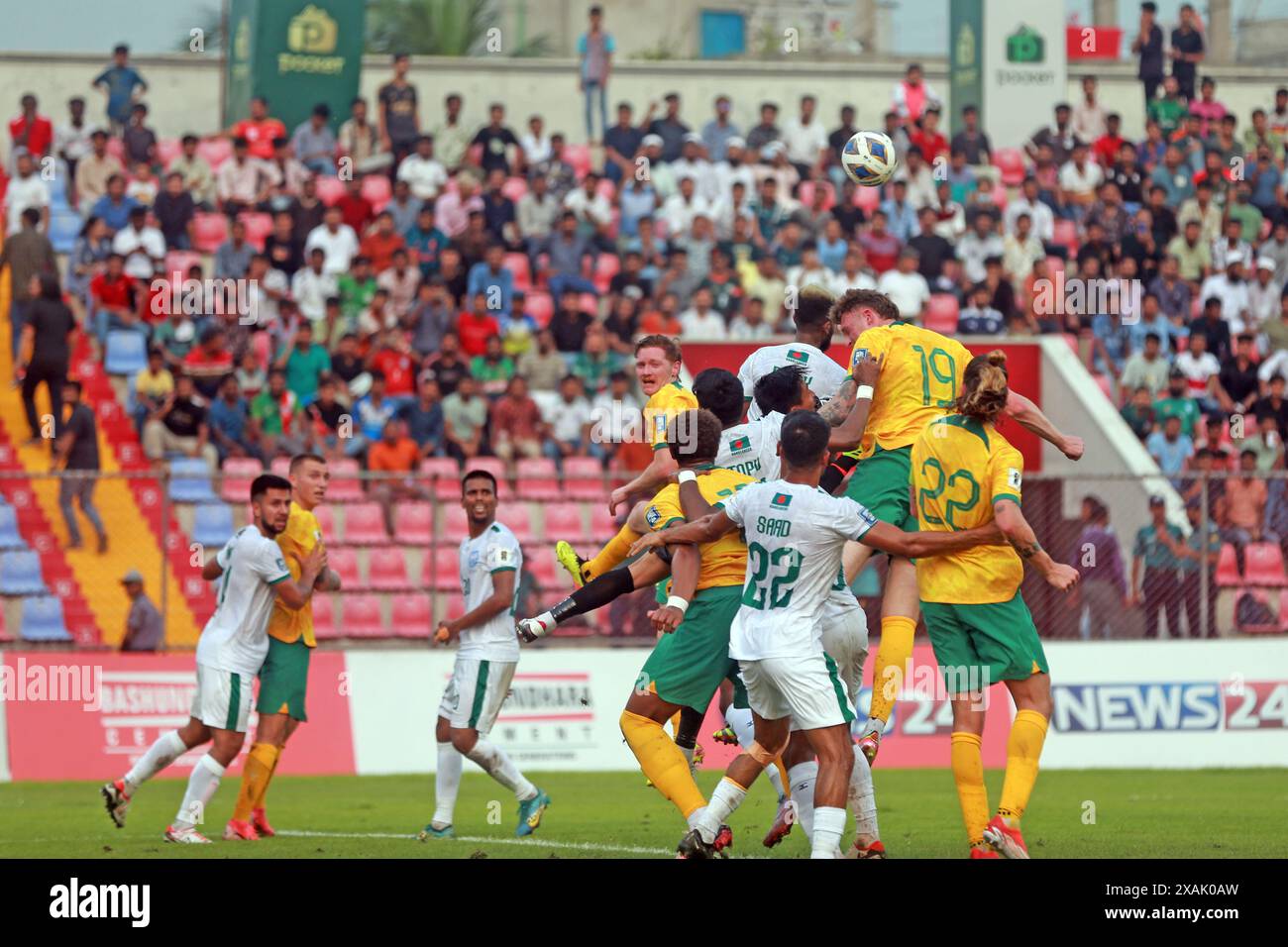 Bangladesh-Australia second leg match of the FIFA World Cup Qualifiers ...
