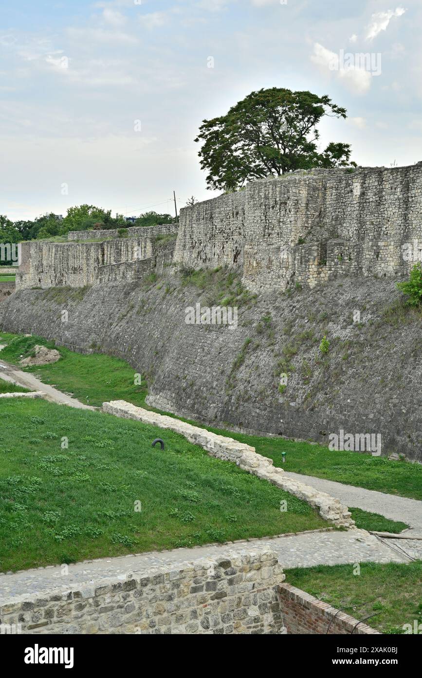 Remains of Historic Belgrade Fortress in Kalemegdan park in Belgrade ...