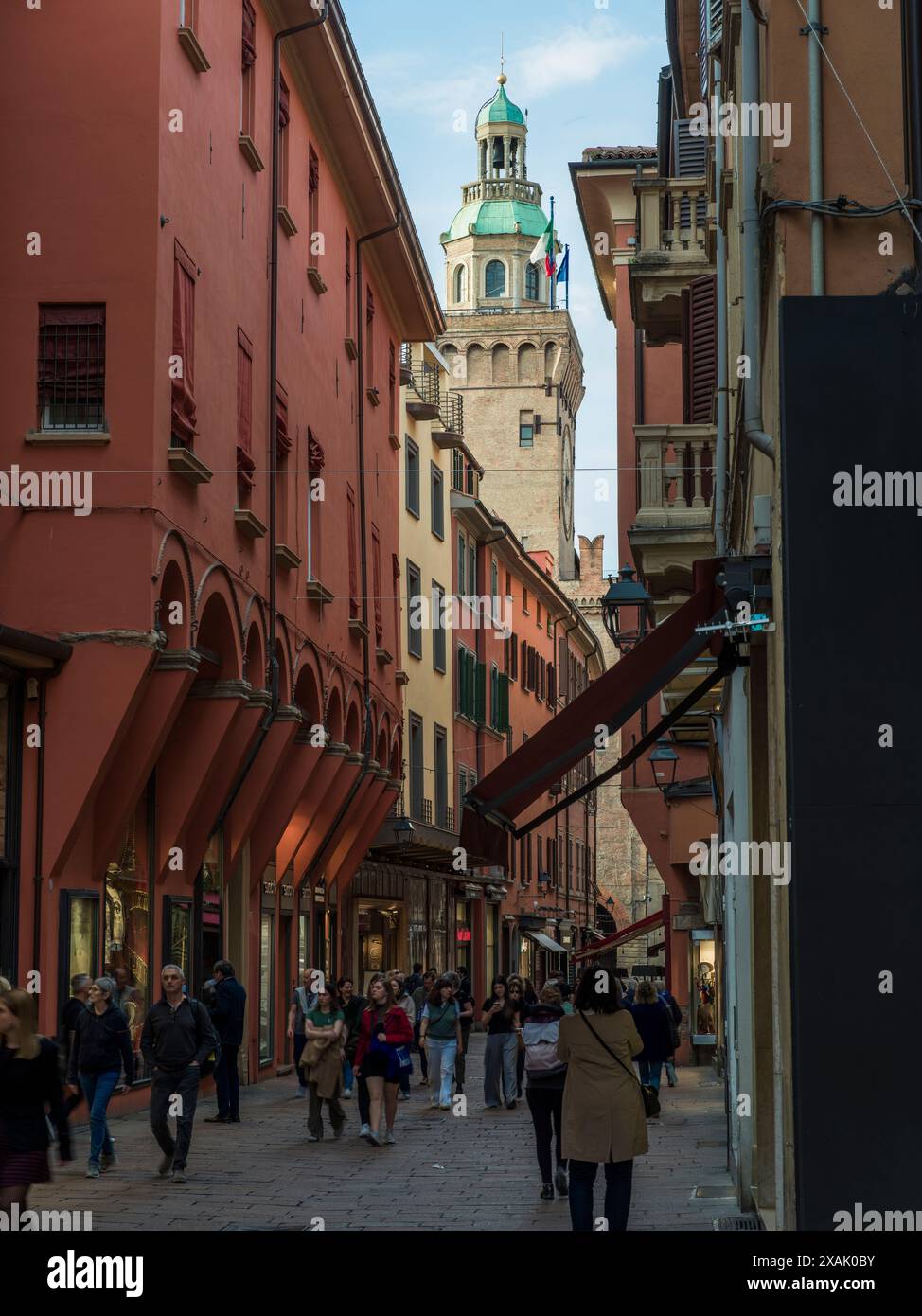 Italy, Bologna, Via d'Azeglio, street scene Stock Photo - Alamy