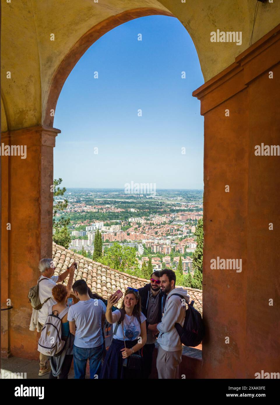 Italy, near Bologna, Santuario Madonna di San Luca Stock Photo - Alamy